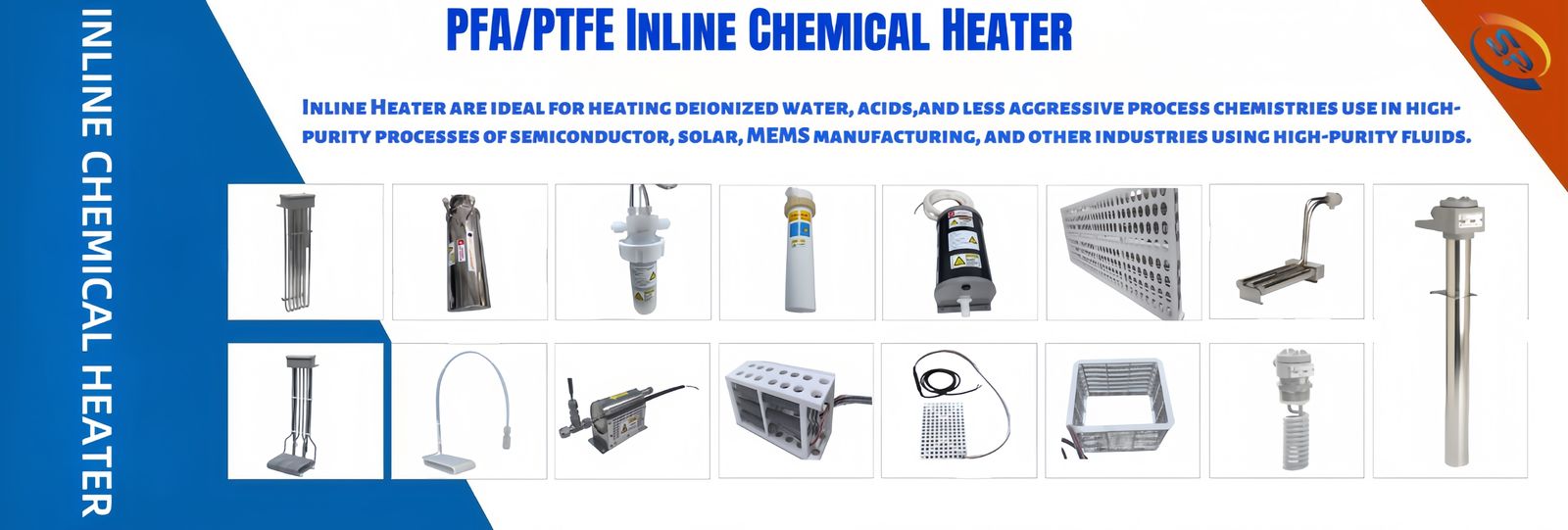 Inline Chemical Heater factory - PFA Immersion Tank Heaters ...